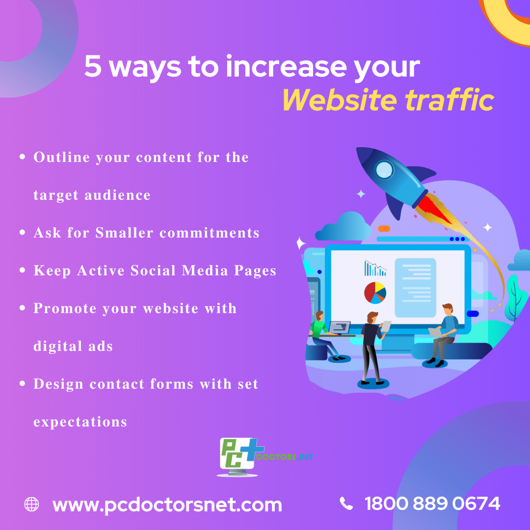5 ways to increase your website traffic | Website Design, Development ...