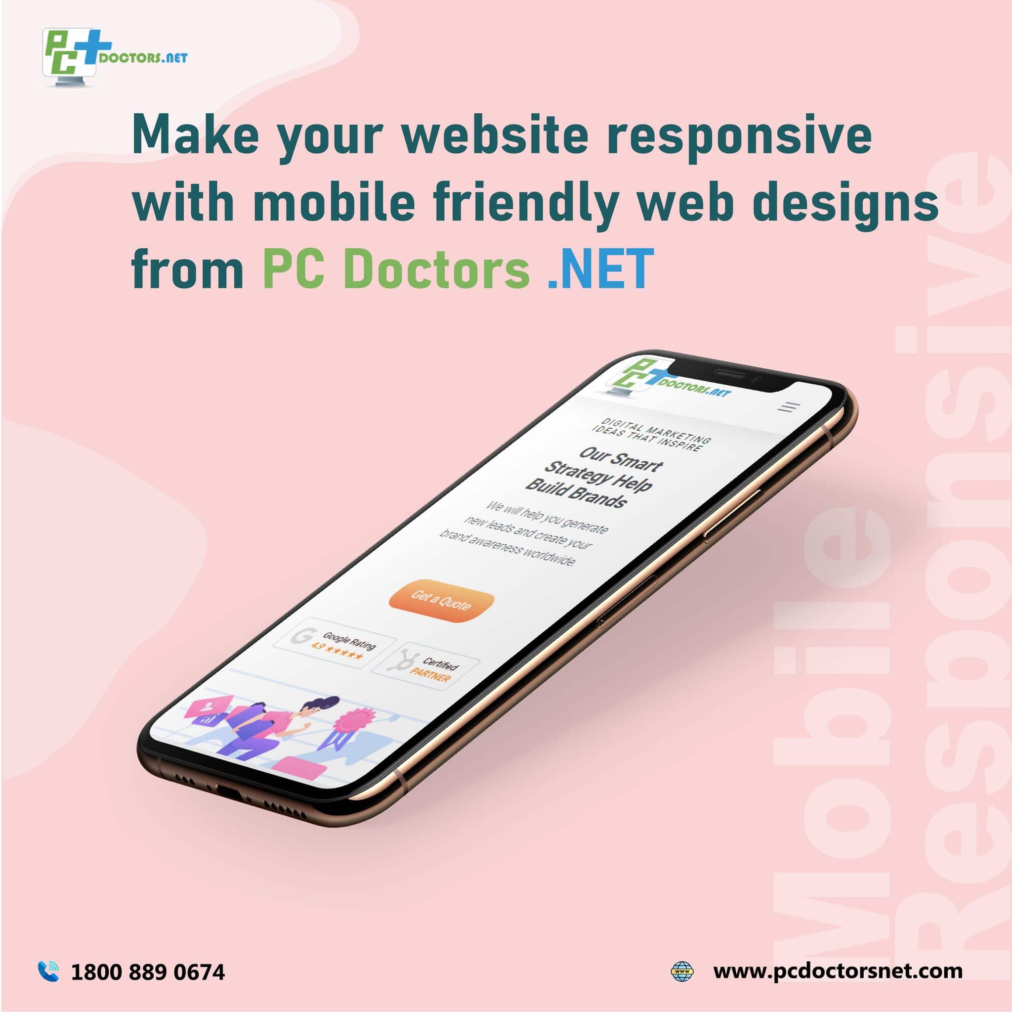 Make your mobile-friendly website from PC Doctors .NET | Website Design, Development & Digital ...